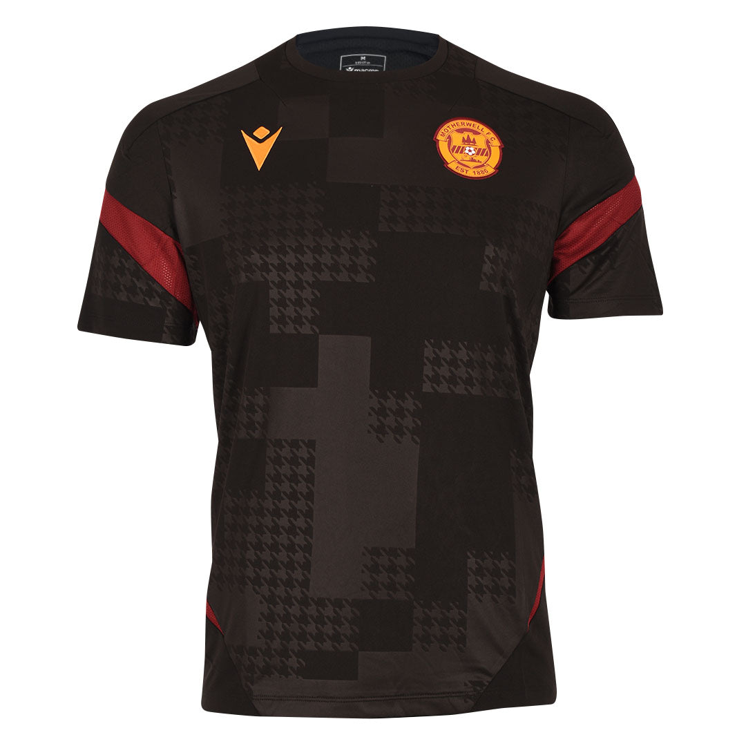 MFC 25/26 Training T-Shirt Black|Claret – The 'Well Shop / MotherwellDirect